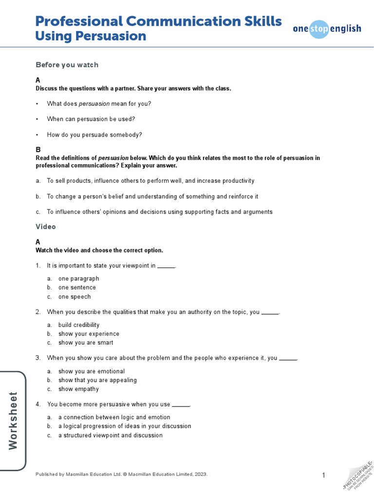 Pcs Usingpersuasion Interactive 77640 | PDF | Persuasion | Communication