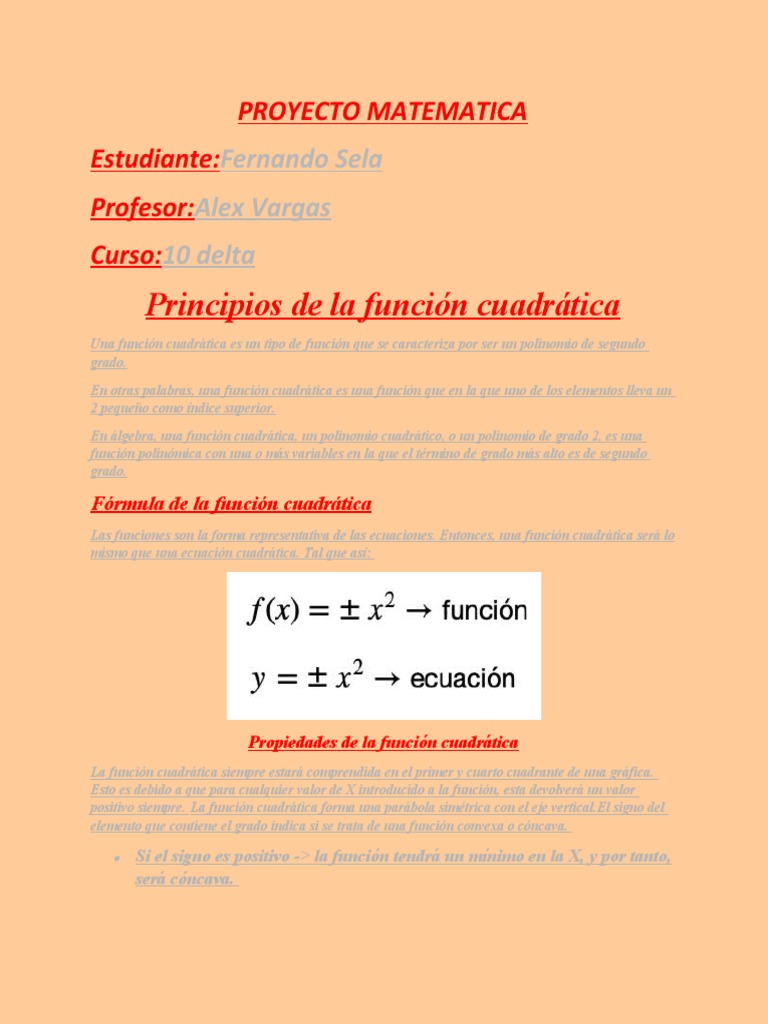 Proyecto Matematicas | PDF | Matemáticas | Álgebra