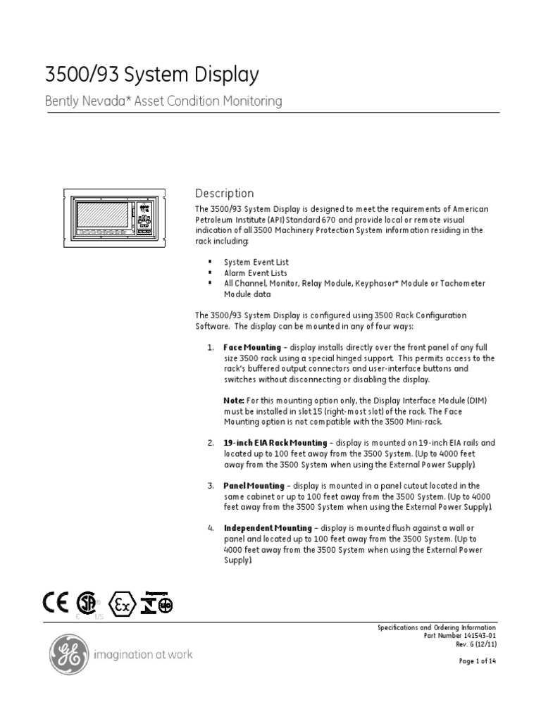 3500 - 93 Sys Display | PDF | Light Emitting Diode | Liquid Crystal Display
