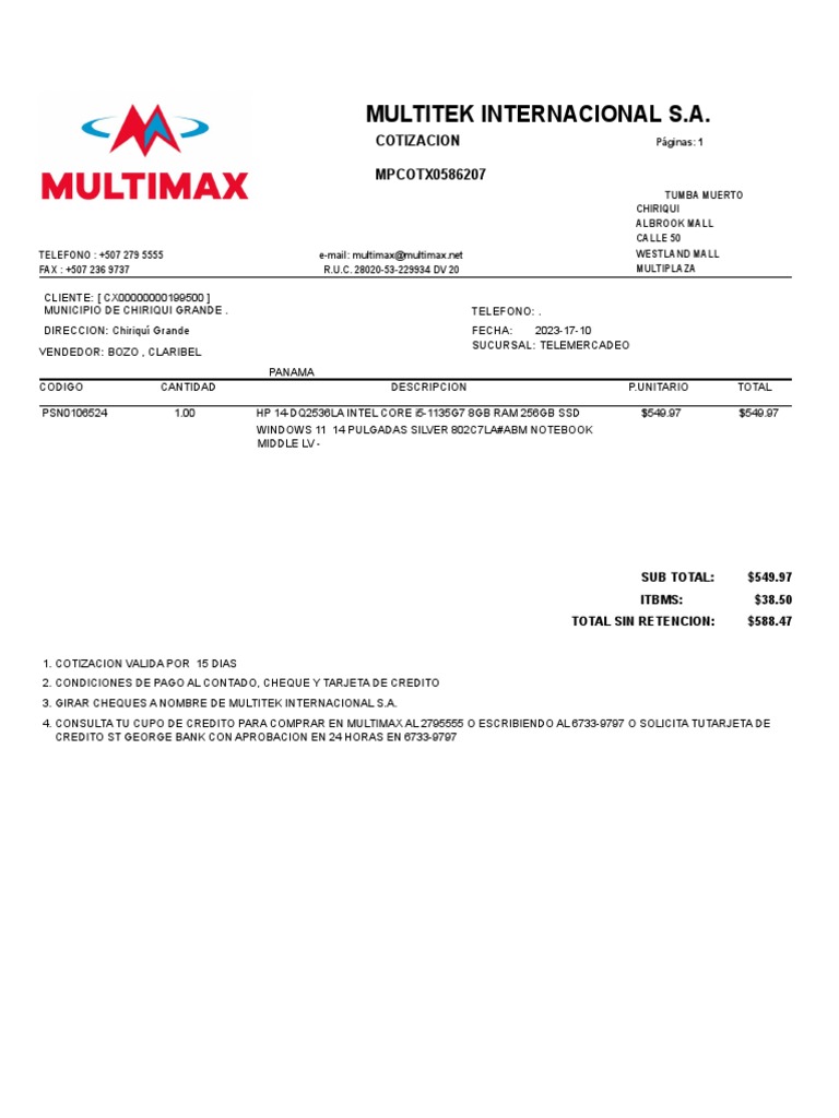 MULTIMAX | PDF