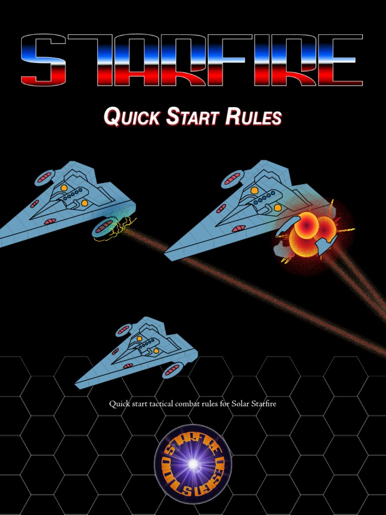 STARFIRE - SSF QuickStartRules 201708 | PDF | Torpedo | Cruiser