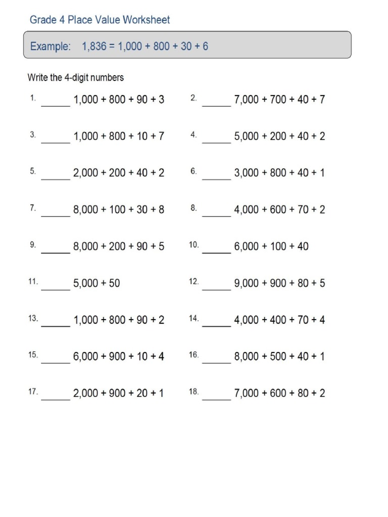 Write Number Digits | PDF