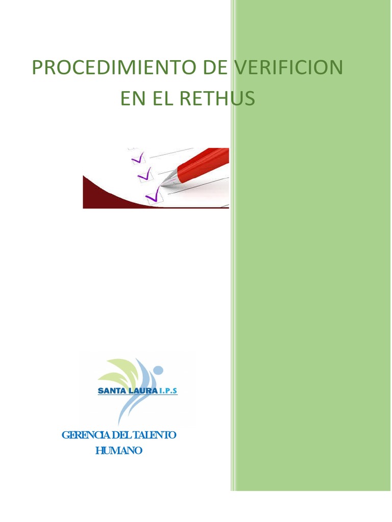 Procedimiento de Verificion en El Rethus | PDF
