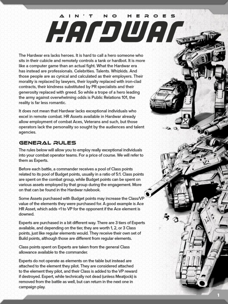 Hardwar No Heroes | PDF | Cyborg | Hunting