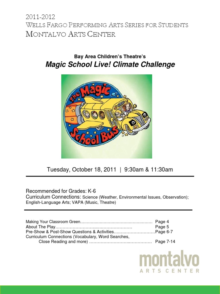 Magic School Bus Climate Challenge Guide | PDF | Global Warming | Earth