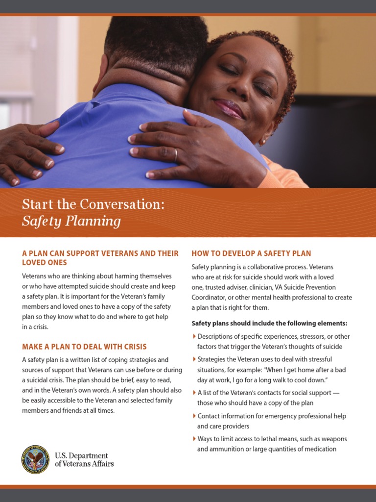 Safety Plan Template | PDF | Veteran | Suicide