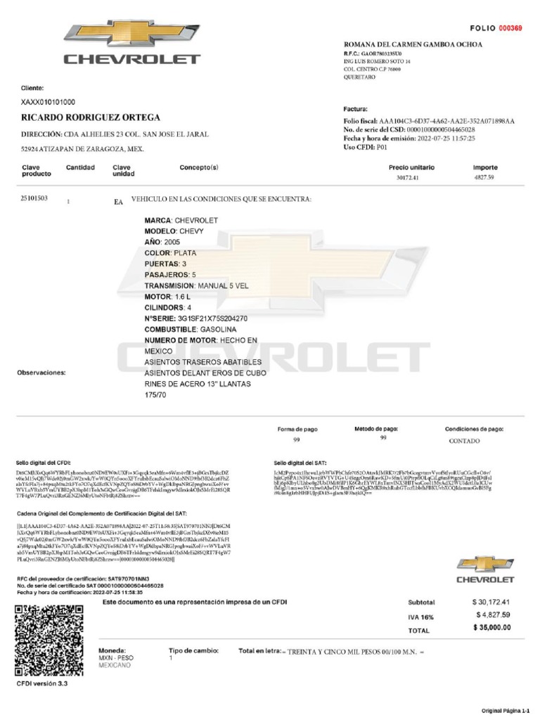 Chevrolet Chevy 2005 | PDF