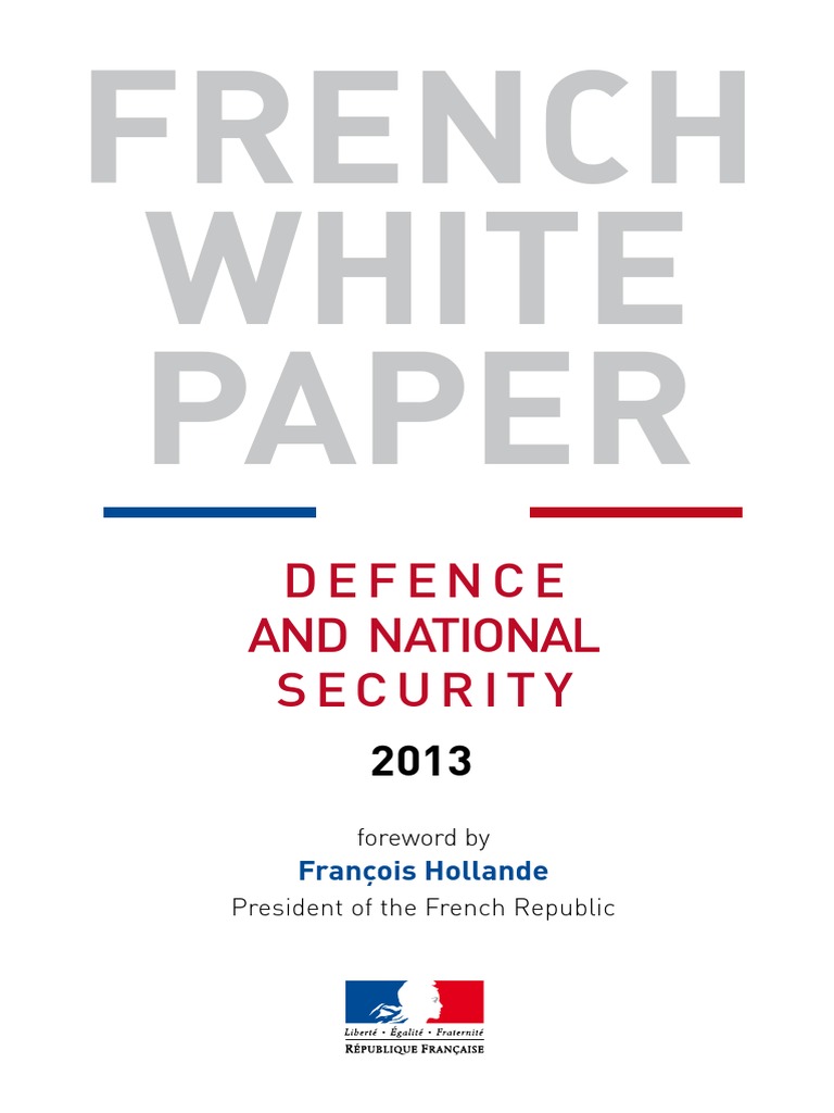 French White Paper On Defense 2013 | PDF | European Union | National ...
