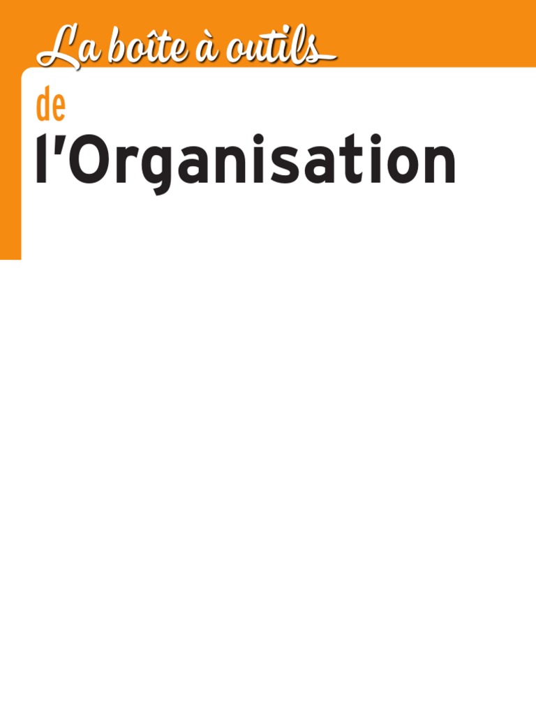 Outils pour l'organisation efficace | PDF | Business | Gestion stratégique
