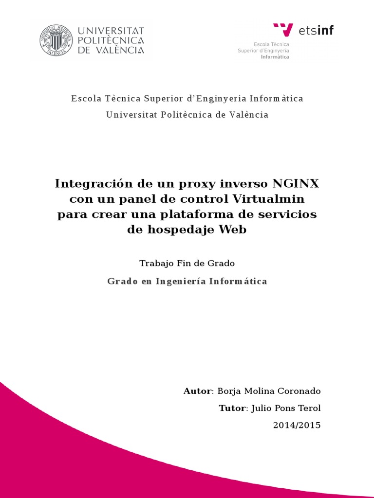 MOLINA - Integración de Un Proxy Inverso NGINX Con Un Panel de Control ...