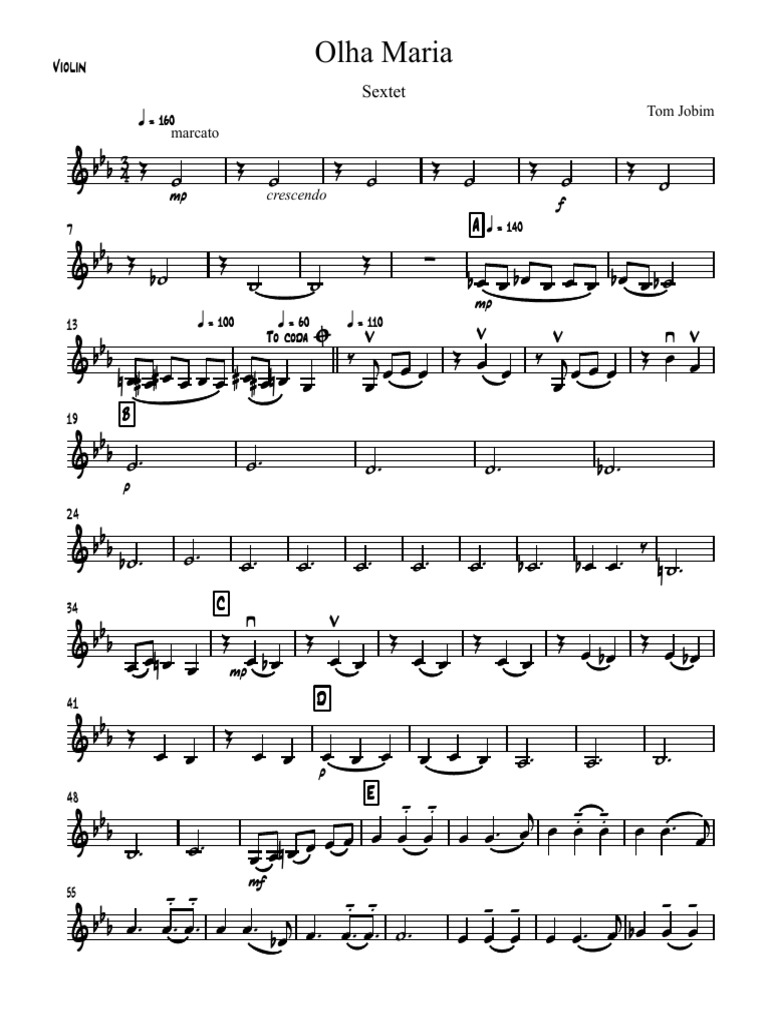 Olha - Maria - V - 2020 - Violin | PDF