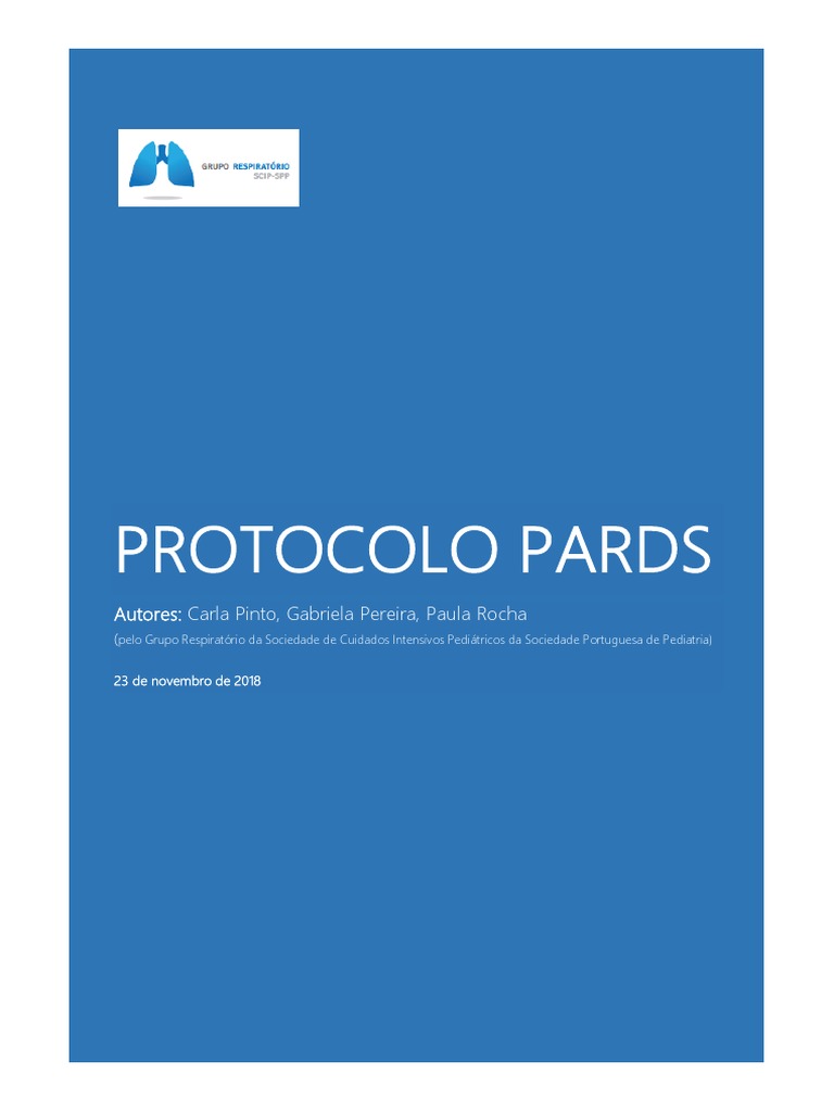 Definição e Diagnóstico de PARDS Pediátrico | PDF | Coração | Inflamação