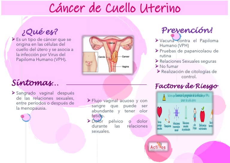 Folleto Cancer Cuello Uterino | PDF