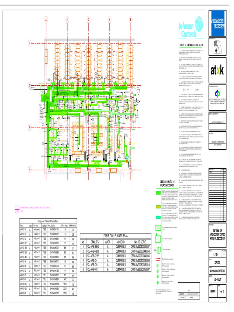 01 MD-400 SISTEMA DE AIRE ACONDICIONADO PLANTA BAJA - ÁREA A-Layout1 | PDF | Ingeniería ...