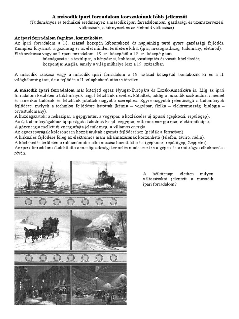 A Második Ipari Forradalom | PDF