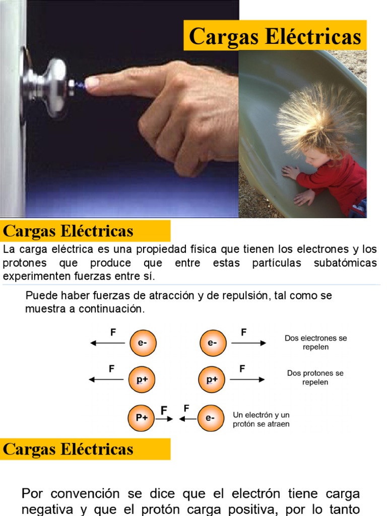 16) Cargas Electricas | PDF | Carga eléctrica | Fuerza