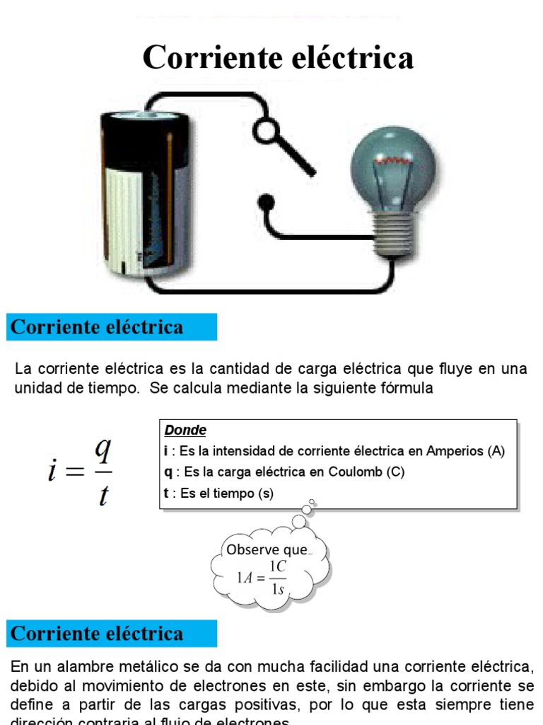 18) Corriente Electrica | PDF | Corriente eléctrica | Resistencia ...