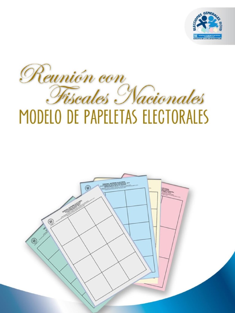 Modelos de Papeletas Electorales 2025 | PDF | Toma de decisiones grupales | Gobernancia