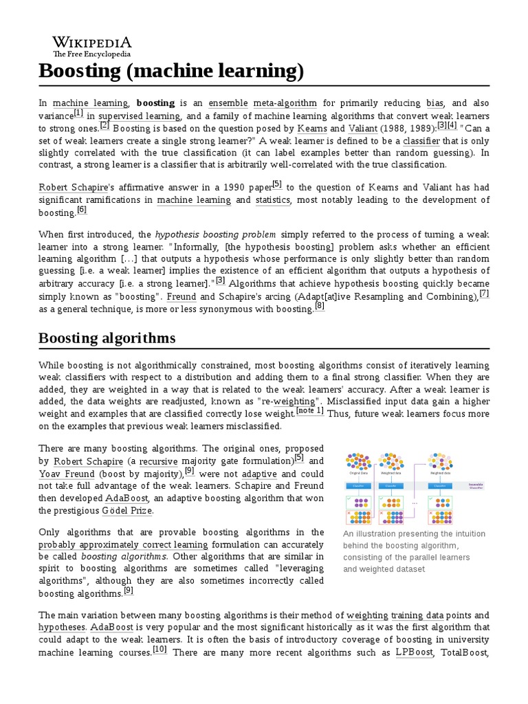 Boosting (Machine Learning) | PDF | Applied Mathematics | Statistical ...