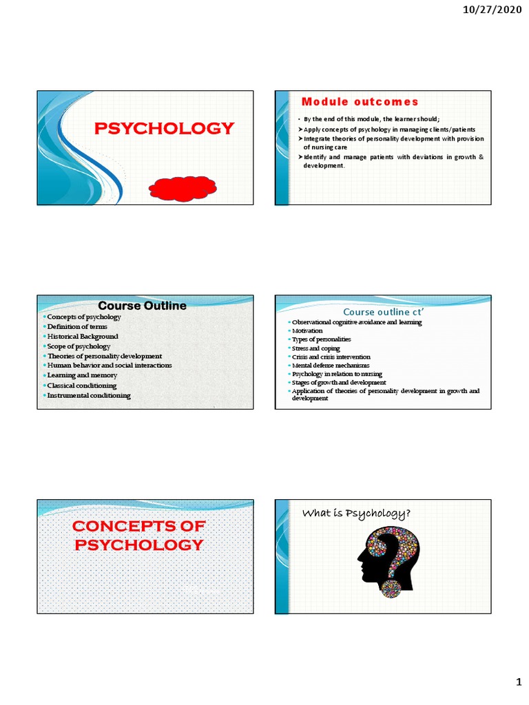 Psychology Notes | PDF | Psychology | Mind