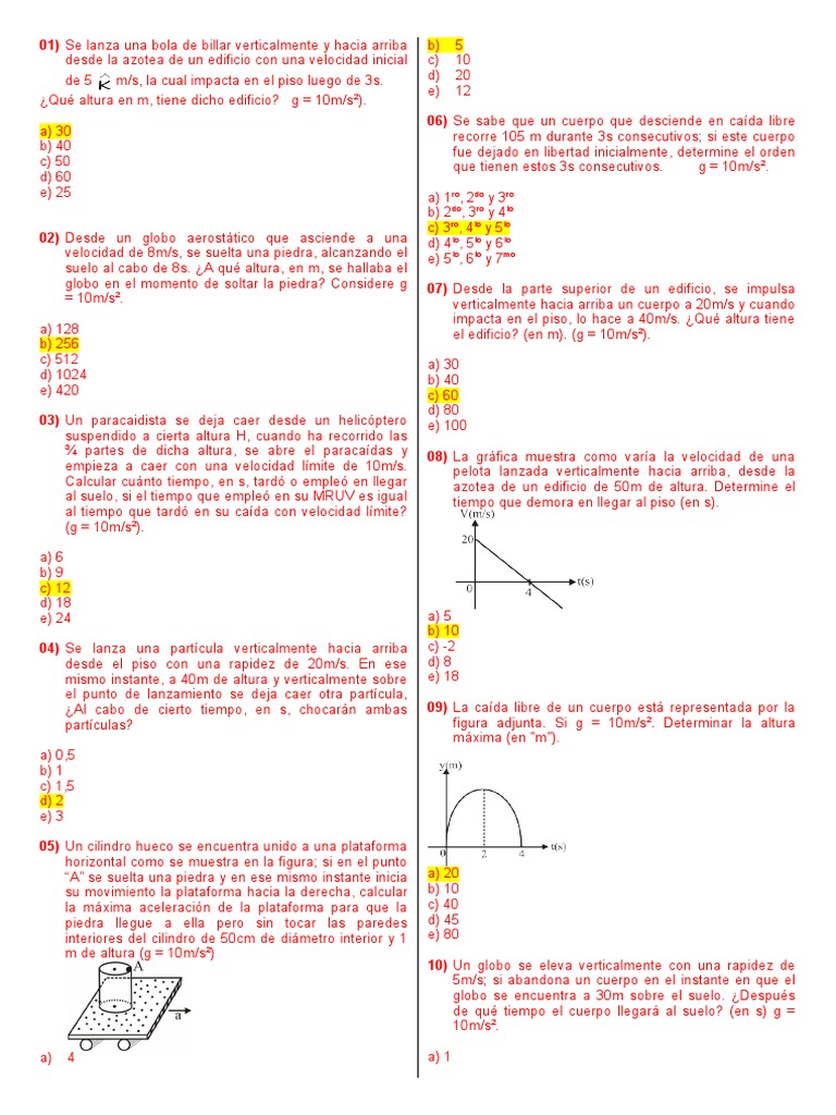 Preguntas - Fisica | PDF | Velocidad | Fuerza