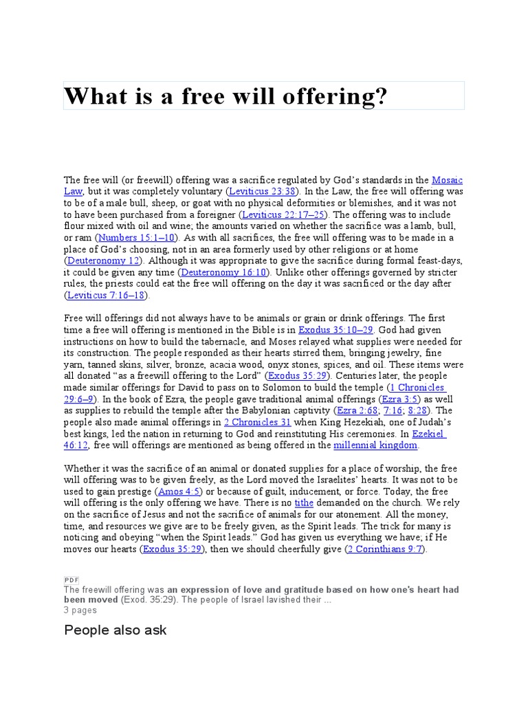 Freewill | PDF | Free Will | Faith