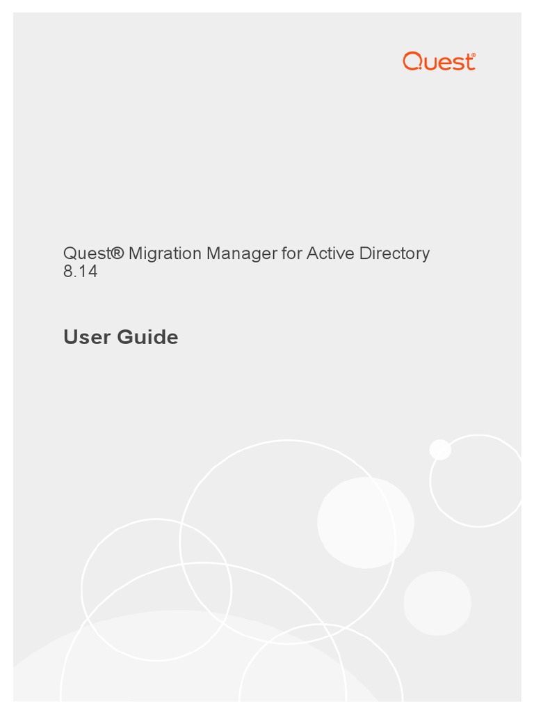MigrationManagerAD Guide | PDF | Active Directory | Databases