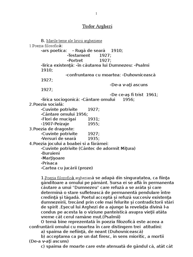 Tudor Arghezi | PDF