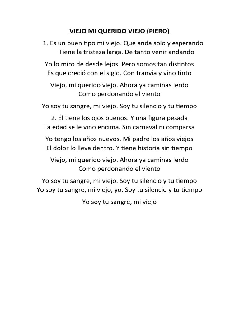 Viejo Mi Querido Viejo | PDF