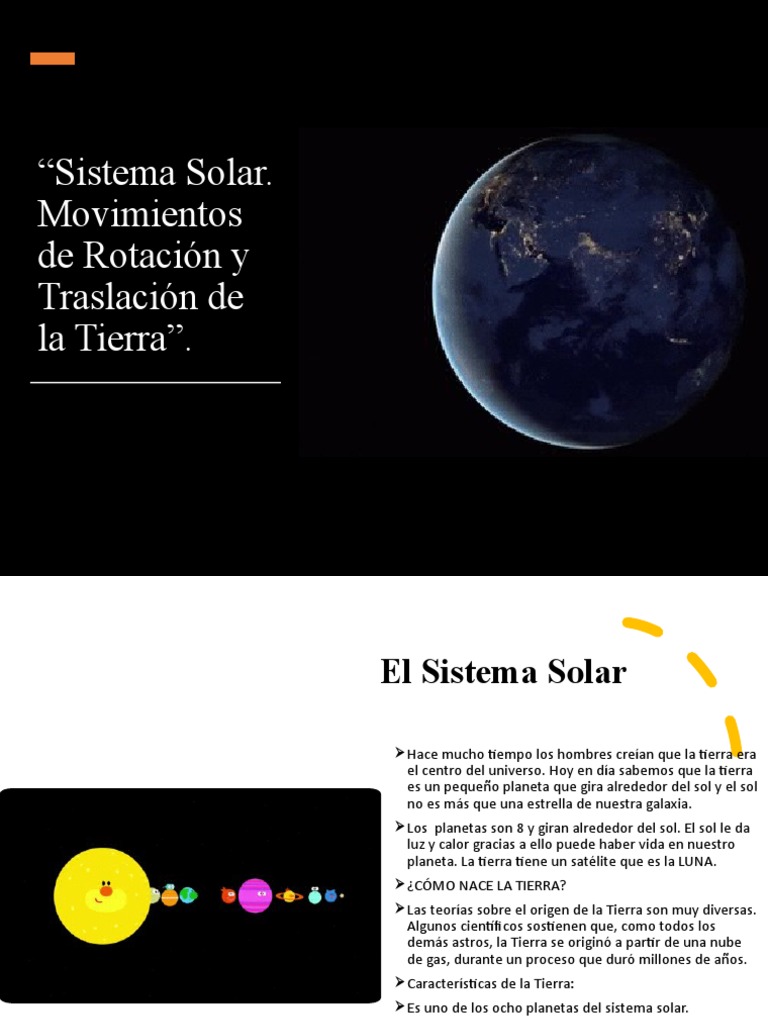 Movimientos de Rotación y Traslación de la Tierra | PDF | Tierra | Dom