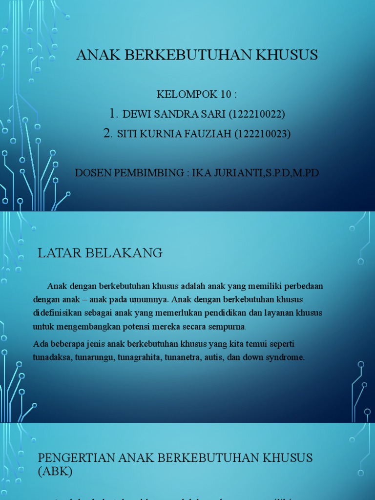 Anak Berkebutuhan Khusus | PDF