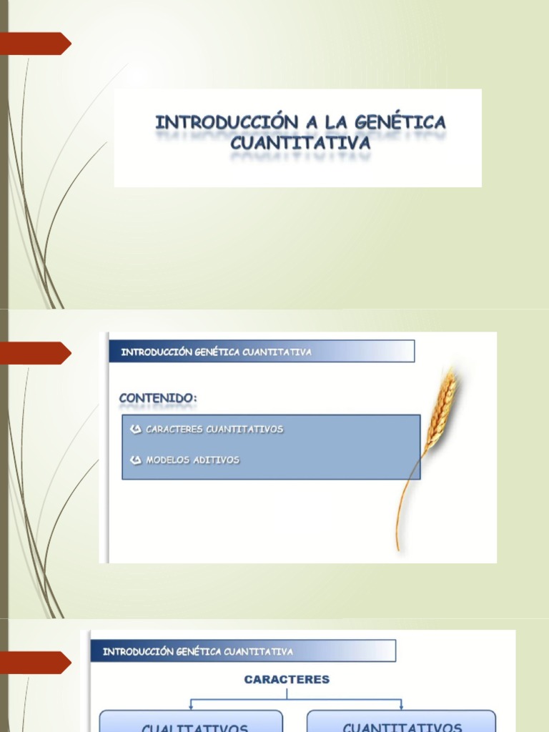 1 Genética cuantitativa 1487 UPV (1) | PDF