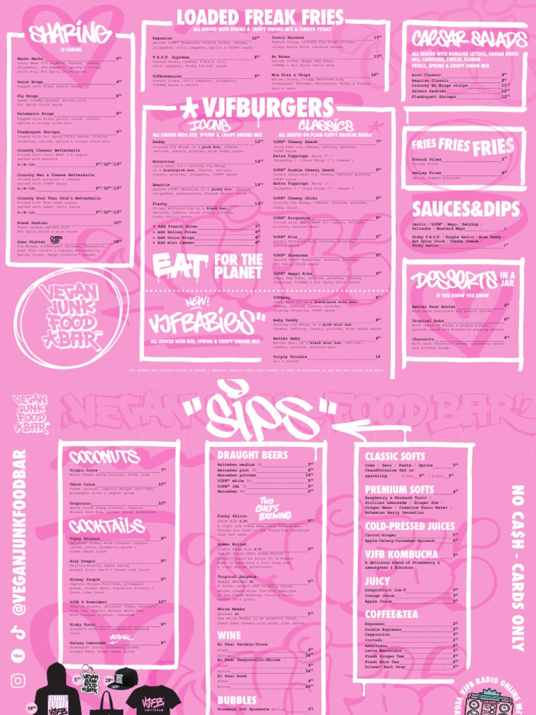 VJFB Main Menu 2023 | PDF | Sauce | French Fries