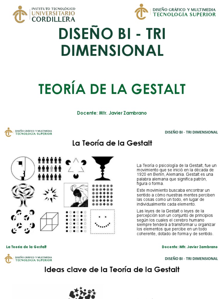 CLASE 01 Teoria Gestalt | PDF | Percepción | Diseño