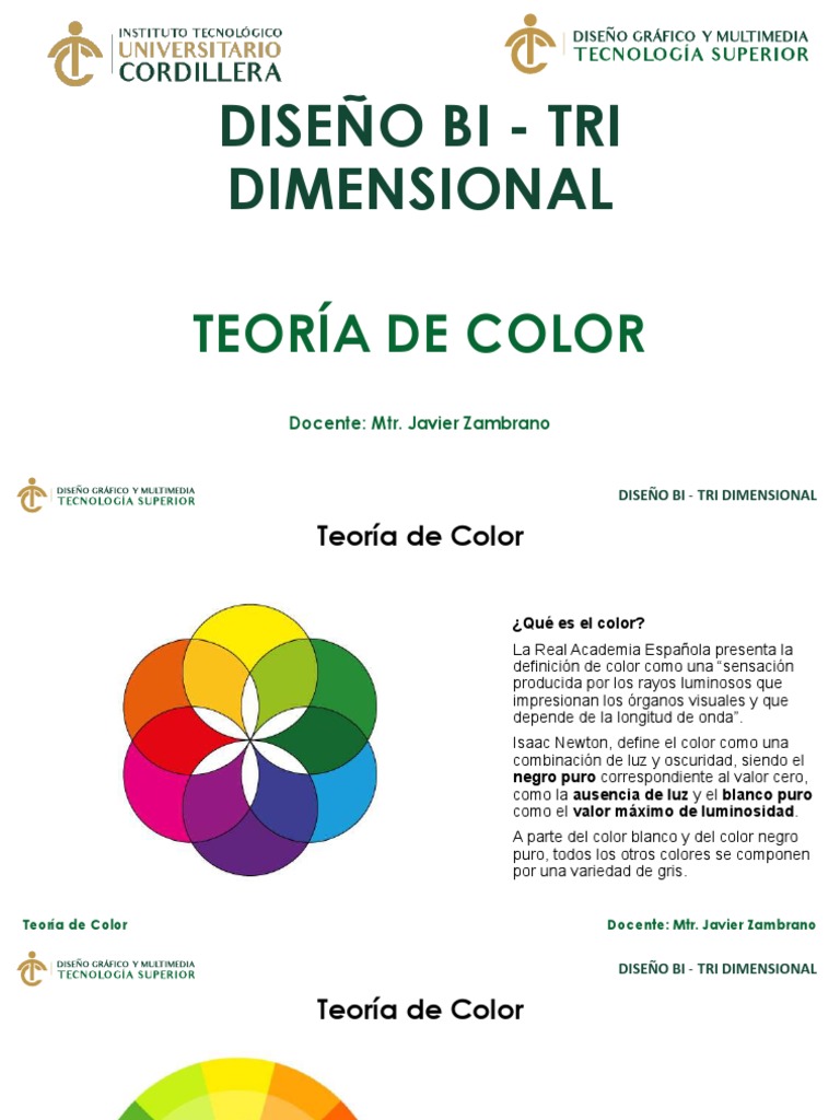 Teoría del Color: Guía Completa | PDF | Color | Azul