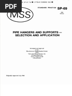 MSS 69 Pipe Hangers and Supports | PDF
