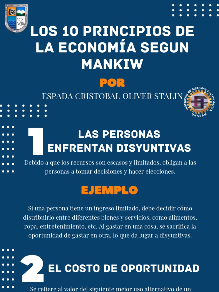 10 Principios de La Economía Según Mankiw | PDF | Mercado (economía) | Inflación