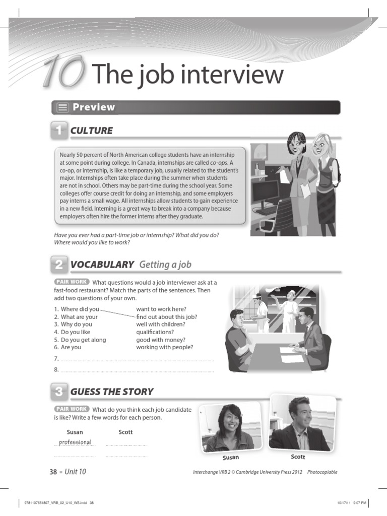 Job Interview Skills and Internships Guide | PDF | Internship | Job Hunting