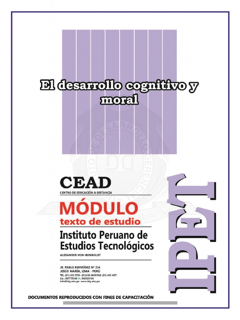 El Desarrollo Cognitivo y Moral | PDF