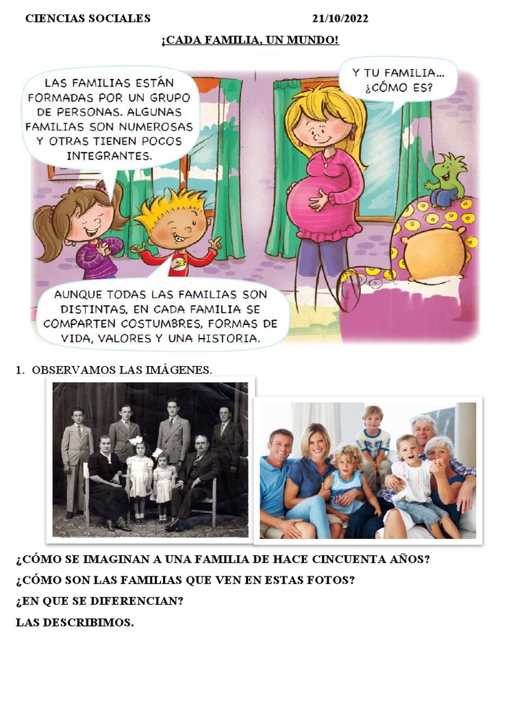 Familias de Antes y de Ahora | PDF