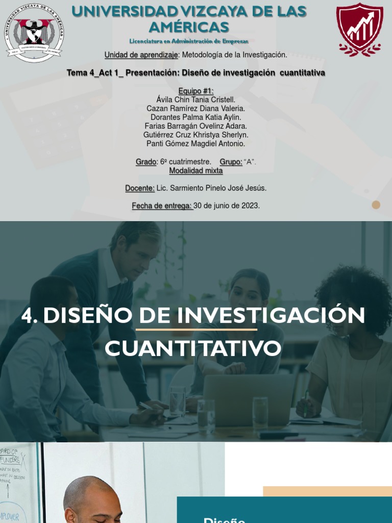 Tema 4 - Act 1 - Presentación Diseño de Investigación Cuantitativa | PDF | Experimentar ...