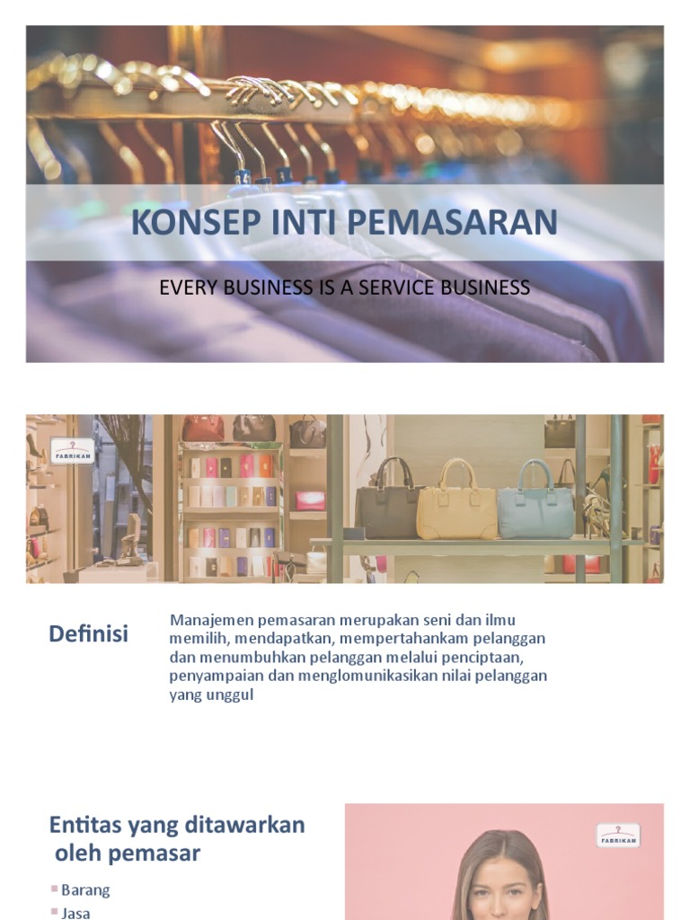 Konsep Inti Pemasaran | PDF