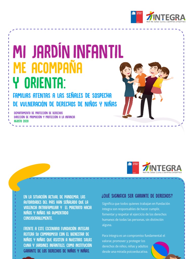 Cartilla Mi Jardín Me Orienta y Acompaña - Familias | PDF | Abuso infantil | Violencia