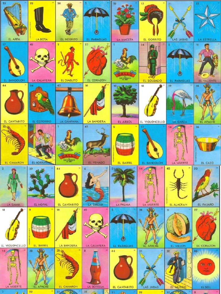 Tablas de Loteria | PDF
