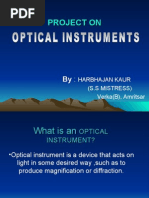 Optical Instruments Class 12 Investigatory Report | PDF | Eye | Microscope