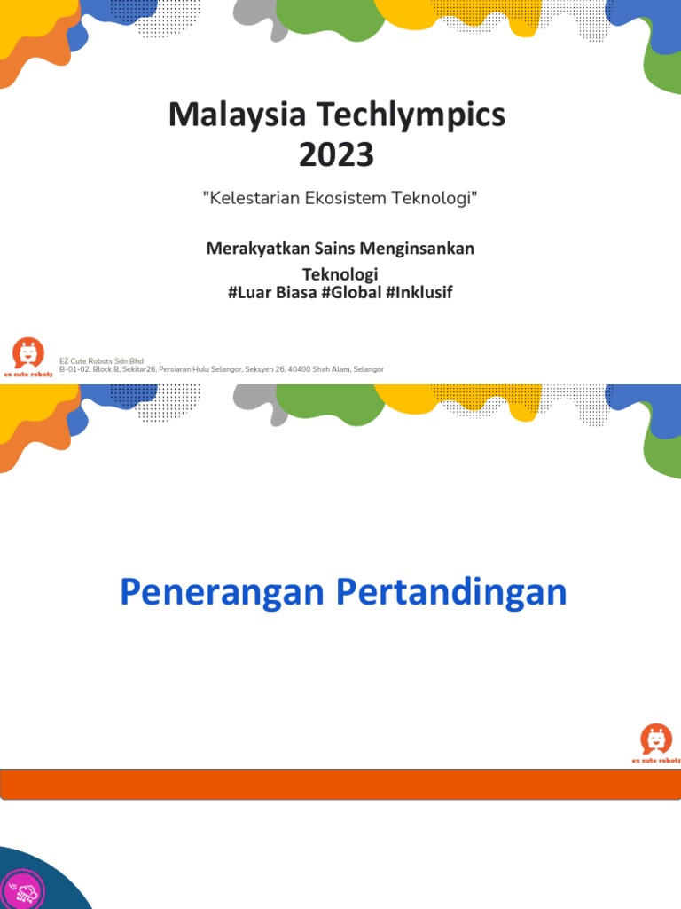 Maklumat Pertandingan Sains Dan Inovasi Malaysia Techlympics 2023 | PDF