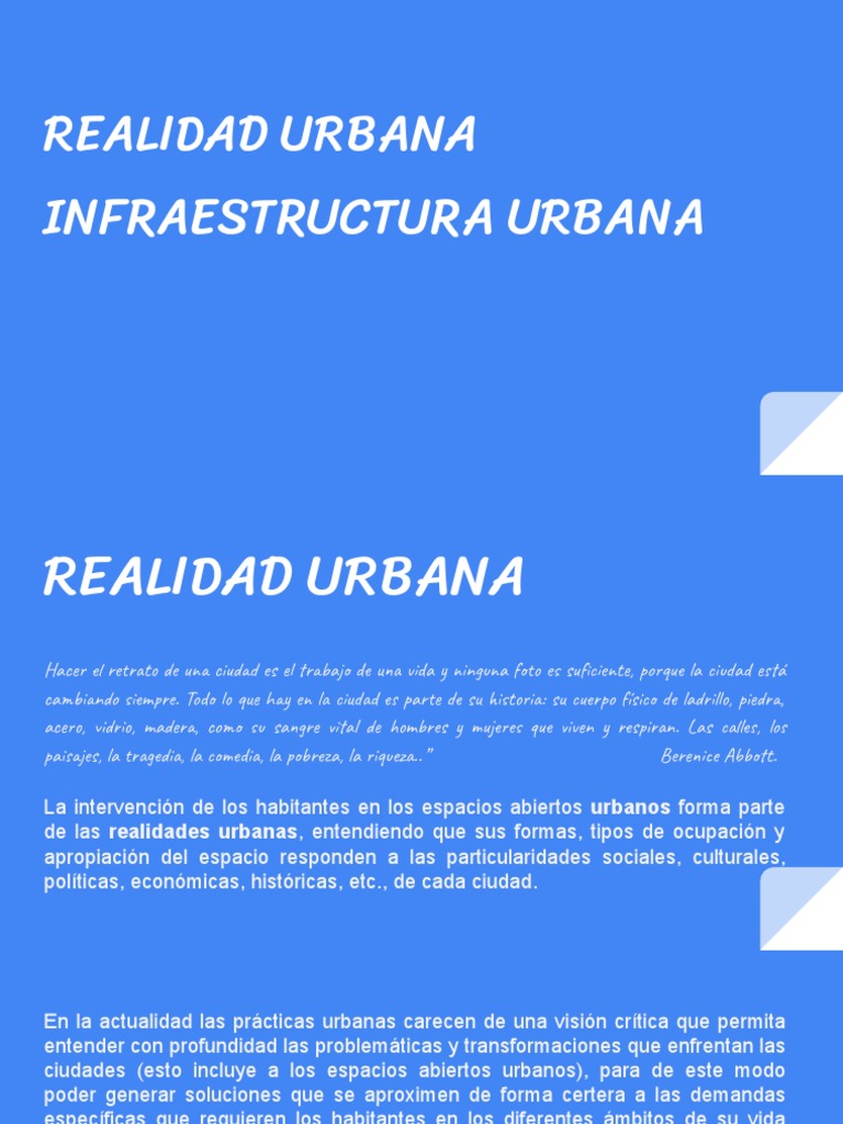 Infraestructura Urbana | PDF | Infraestructura | Sustentabilidad
