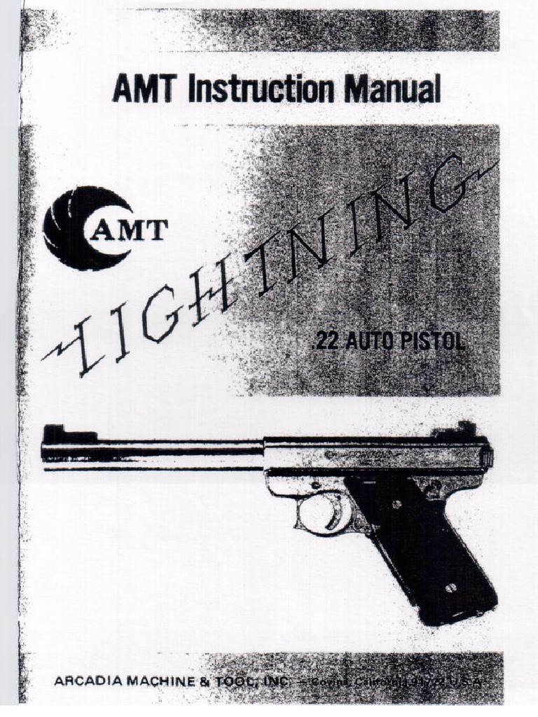 AMT Lightning .22 Auto Pistol | PDF