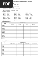 Zbierka Úloha Z Matematiky Pre 6.ročník (Desatinné Čísla, Obsahy, Kombinatorika) | PDF