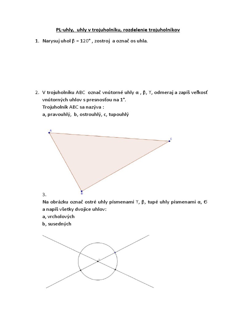 PL,Uhly, Uhly v Trojuholníku | PDF